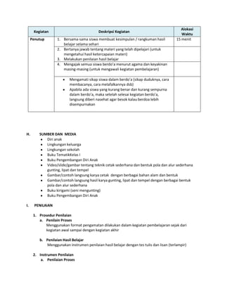 Contoh rpp kurikulum 2013 | DOCX