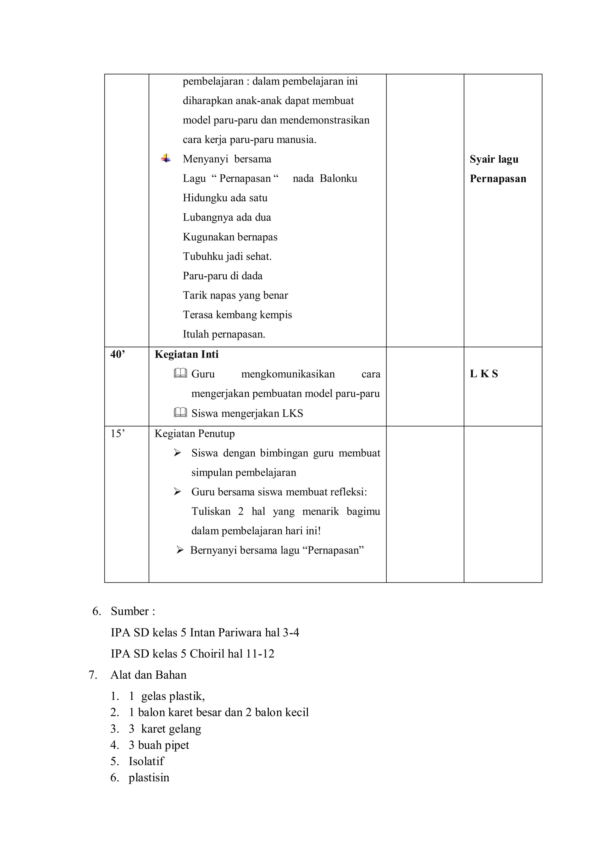 Contoh RPP dengan LKS | PDF