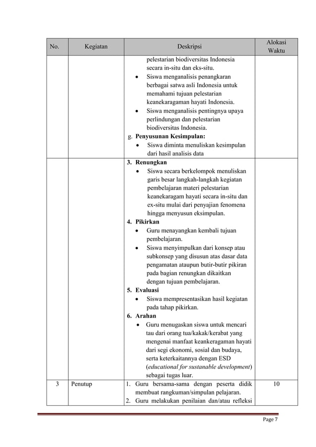Contoh rpp inkuiri | PDF