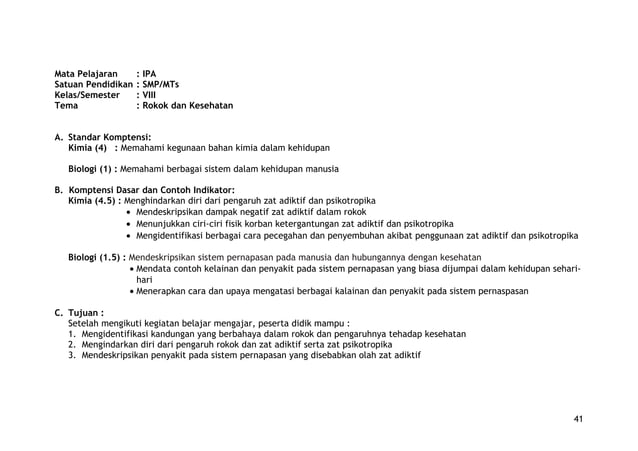 Contoh rpp ipa terpadu rev | DOC