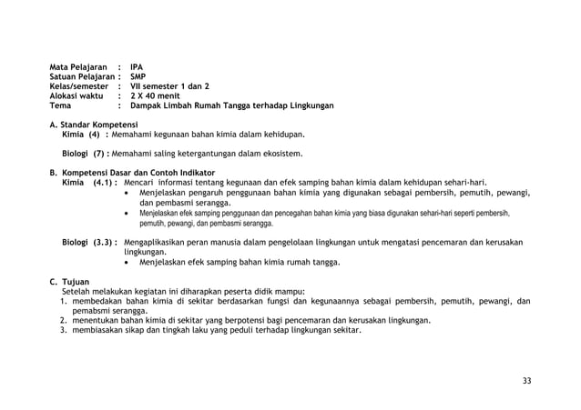 Contoh rpp ipa terpadu rev | DOC
