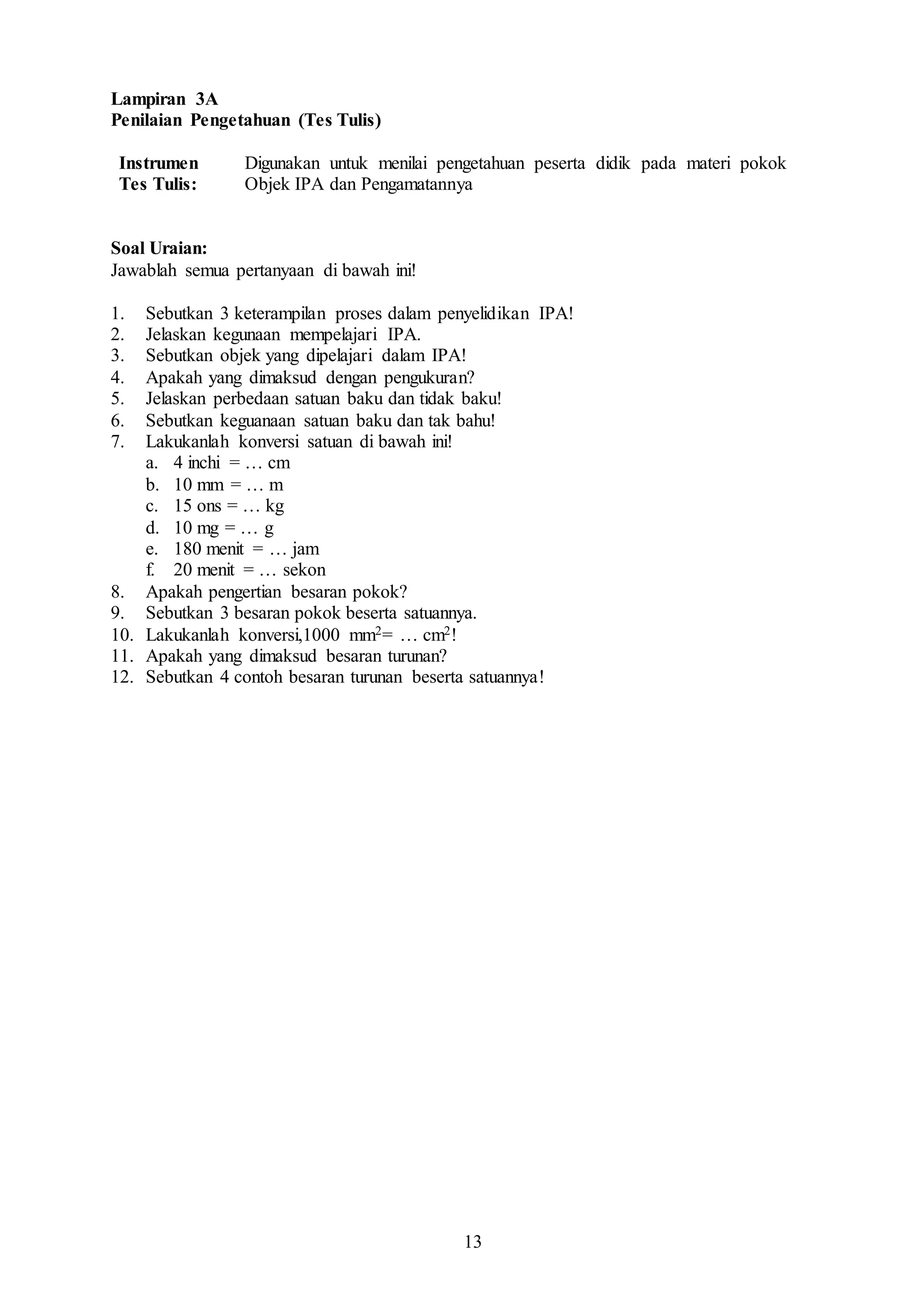 Contoh rpp ipa vii sem 1 | DOCX