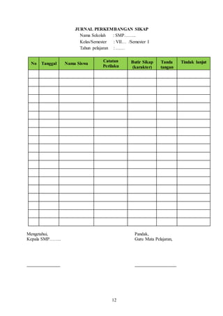 Contoh rpp ipa vii sem 1 | DOCX