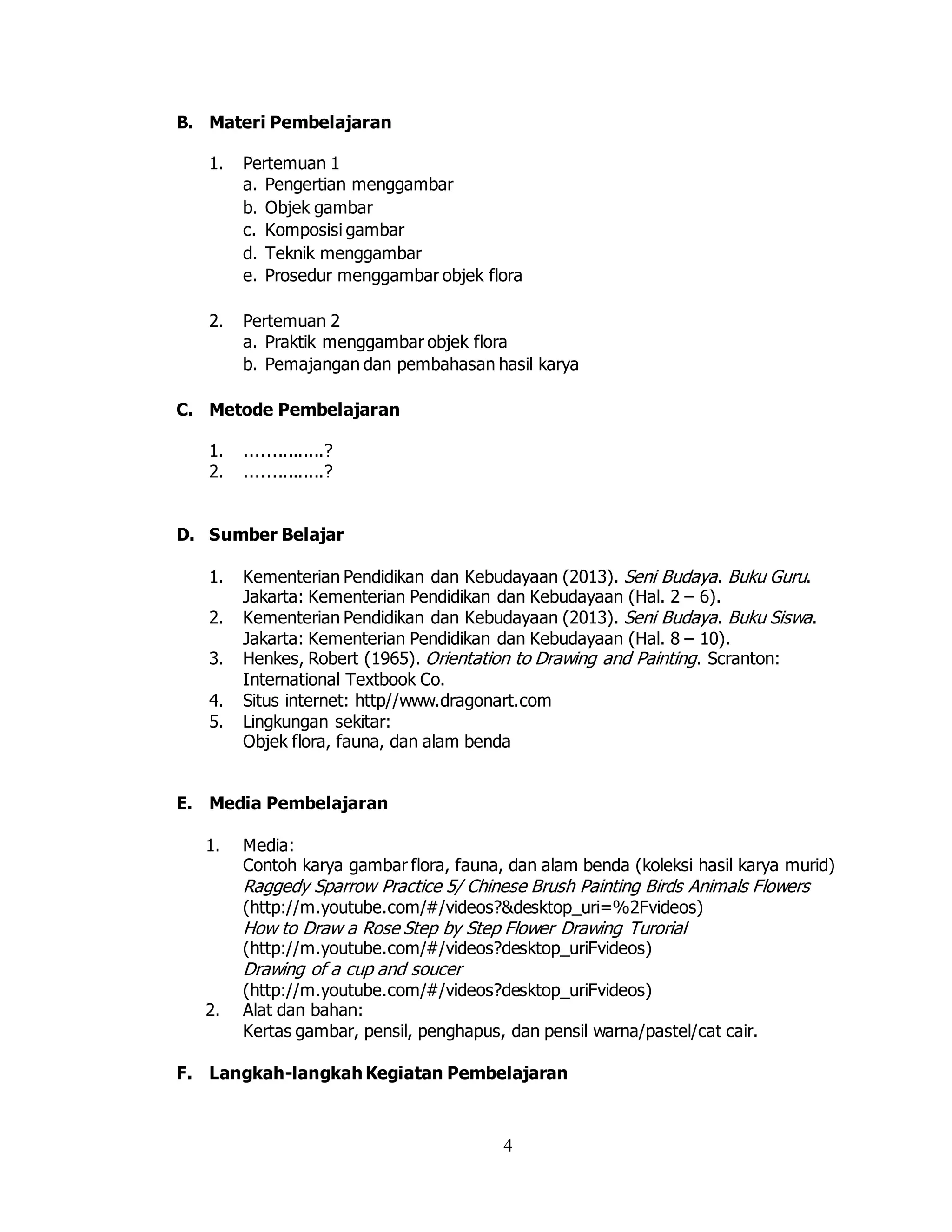 Contoh RPP Kurikulum 2013 | DOCX