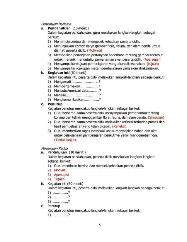 Contoh RPP Kurikulum 2013 | PDF
