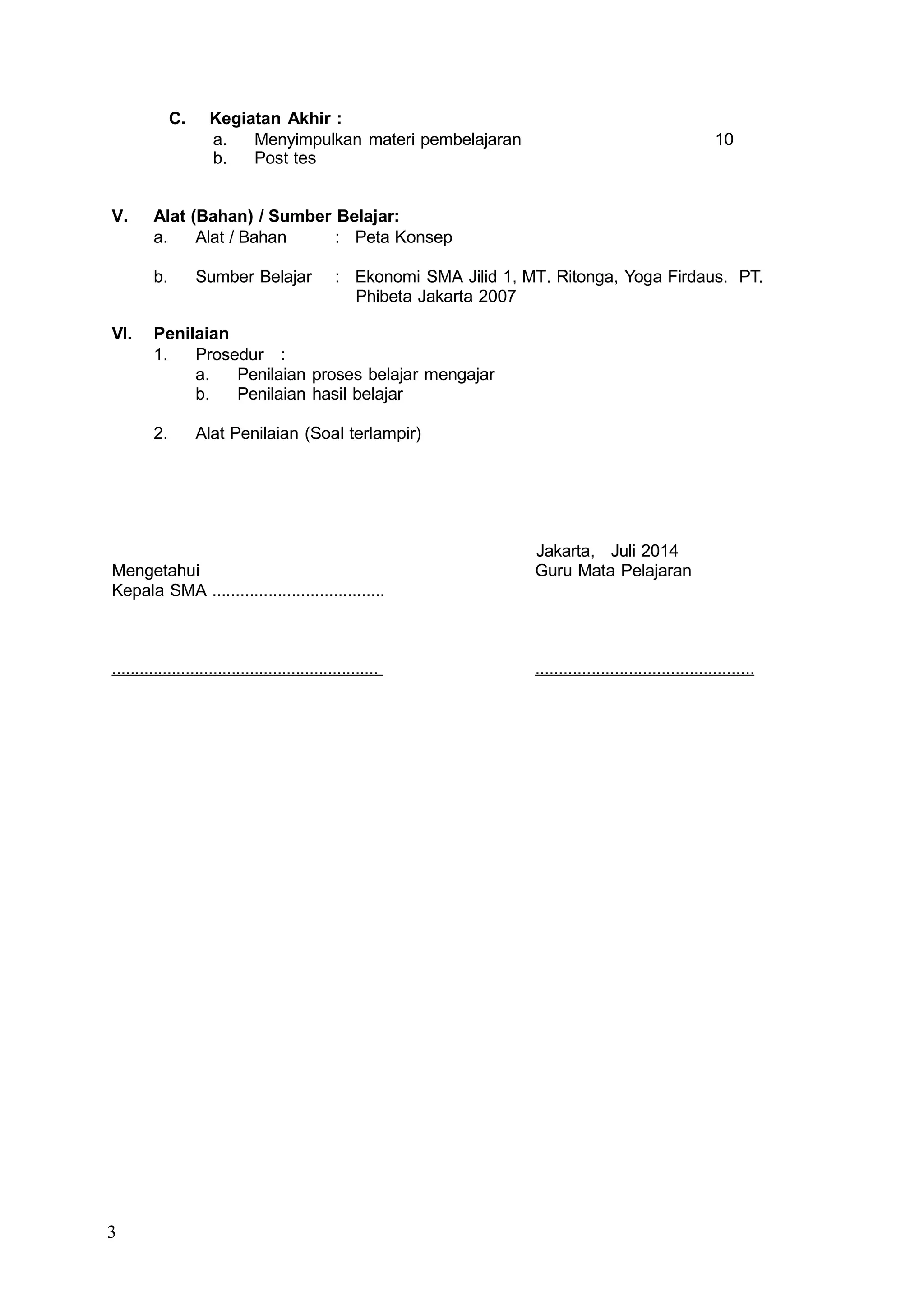 contoh Contoh rpp ktsp | RTF