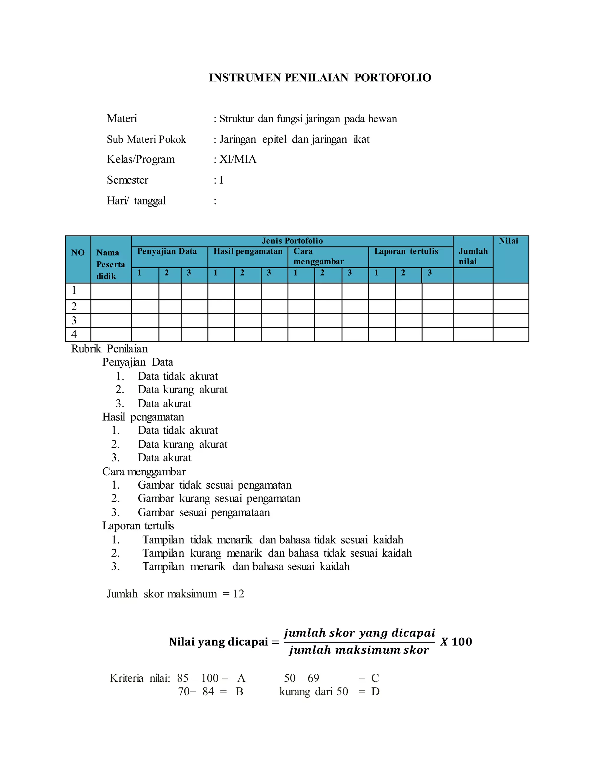 Contoh RPP kurikulum 2013 | PDF