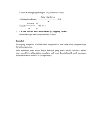 Contoh rpp matematika | PDF