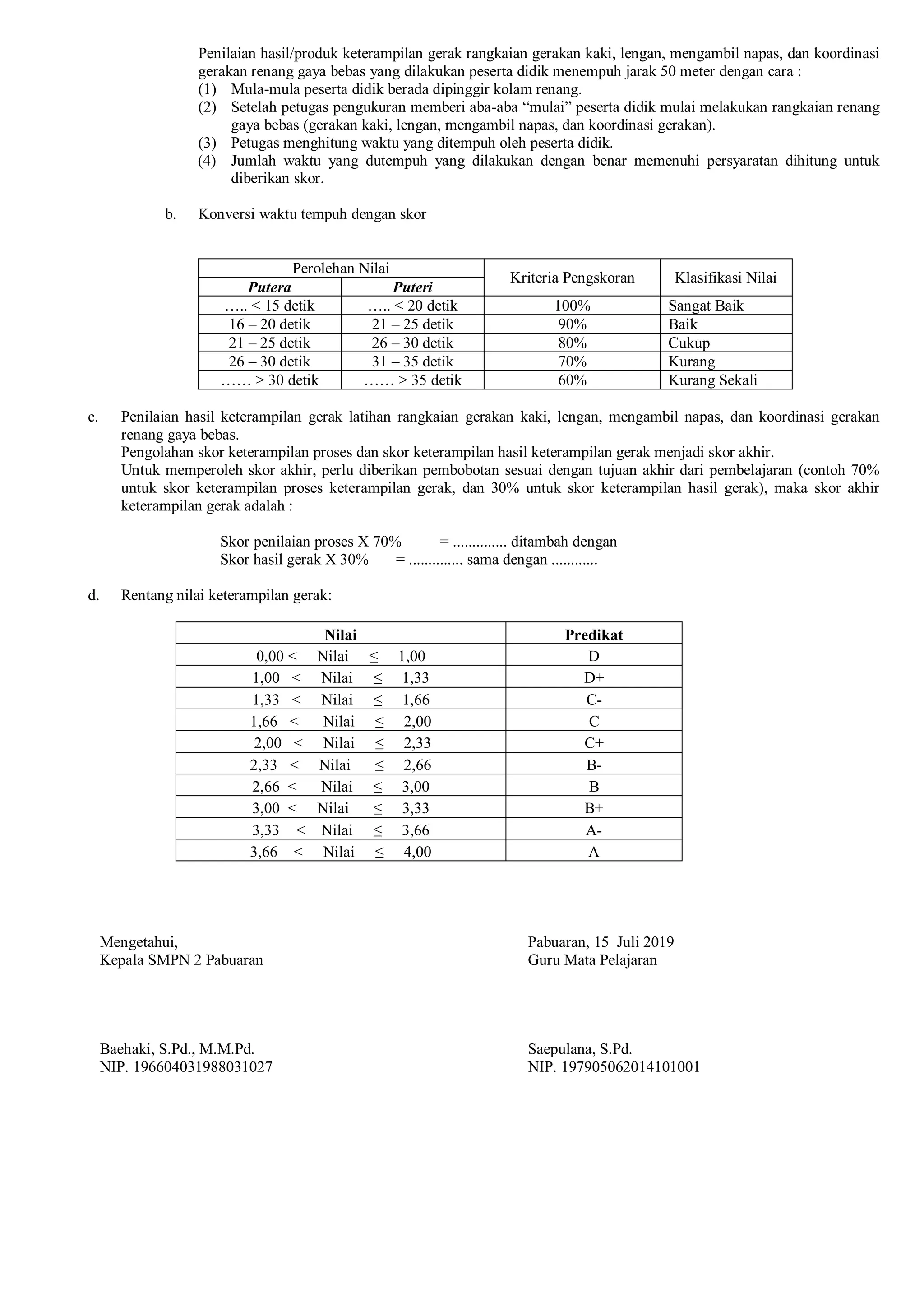 contoh RPP Renang.pdf0000000000000000000 | PDF