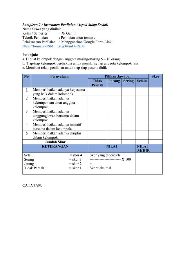 Contoh rpp sesuai standar ukin | PDF