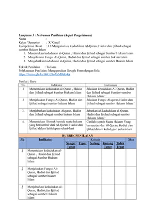 Contoh rpp sesuai standar ukin | PDF