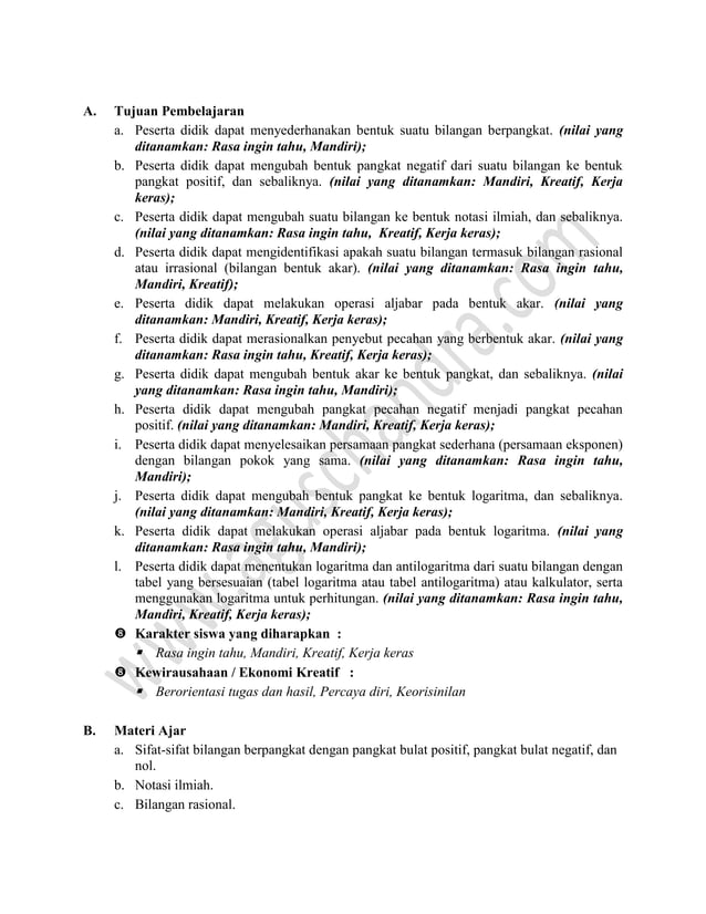 Contoh rpp sma berkarakter | PDF