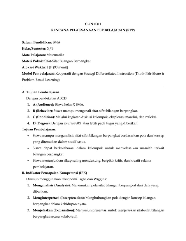 CONTOH RPP SMA DAN SD BERBASIS SEL DAN DEEP LEARNING.pdf