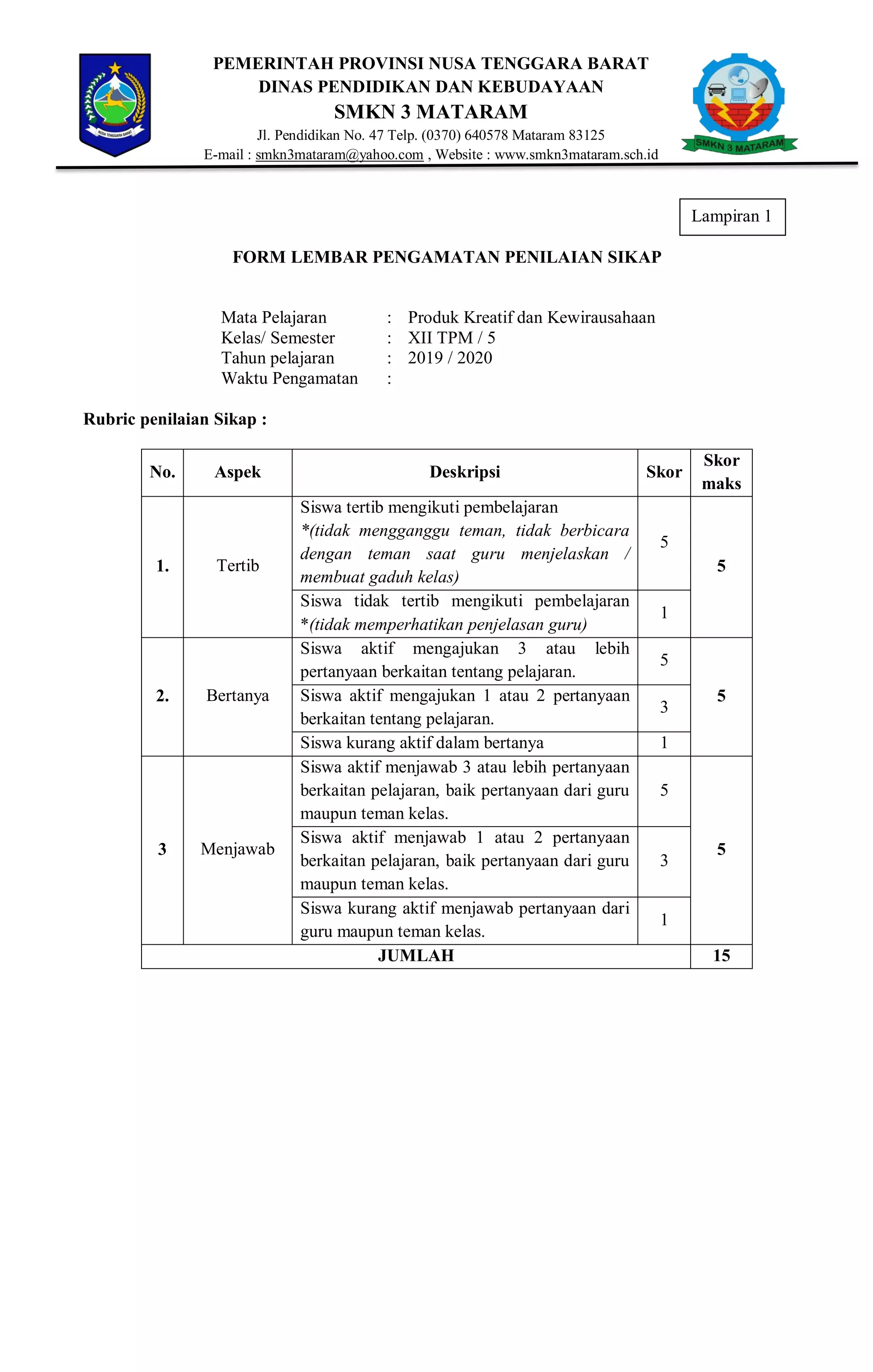 Contoh rpp stem teknik pemesinan | PDF