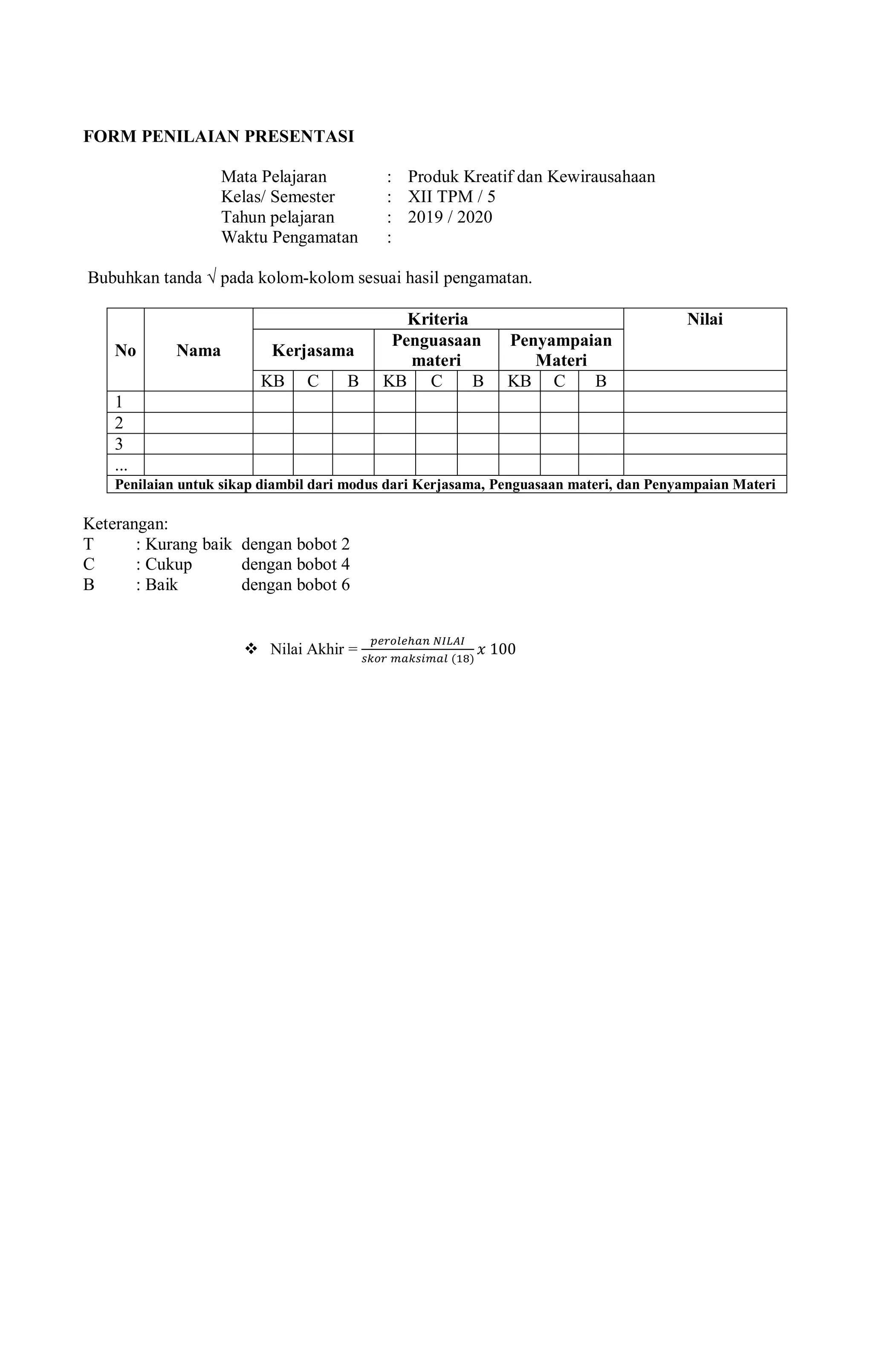 Contoh rpp stem teknik pemesinan | PDF