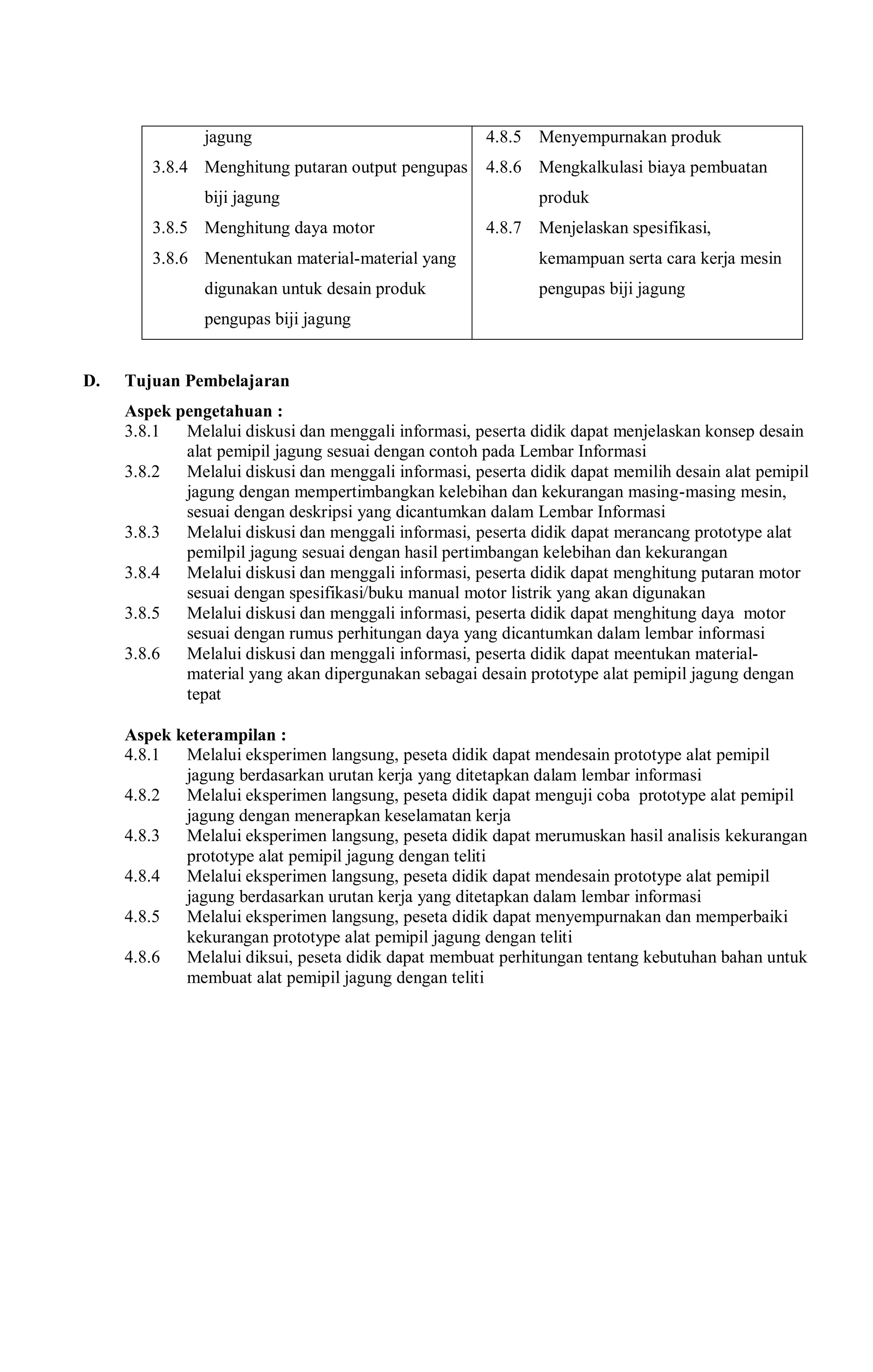 Contoh rpp stem teknik pemesinan | PDF
