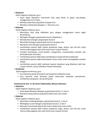 Contoh rpp tematik | DOCX