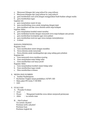 Contoh rpp tematik kelas rendah | DOCX