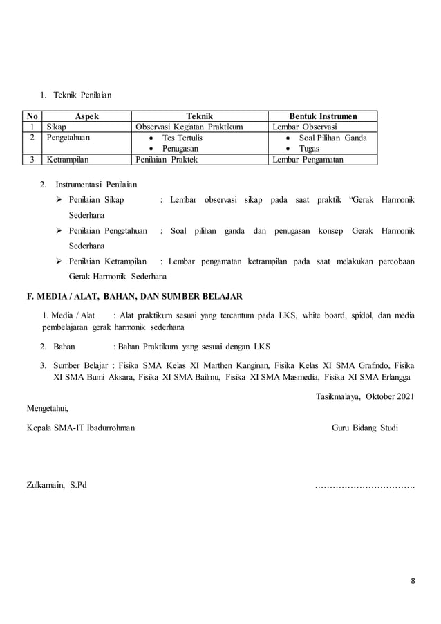Contoh rpp terpadu | PDF
