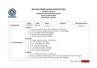 contoh Rencana pembelajaran semester satu | PPT
