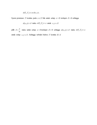 Contoh ruang metrik | DOCX