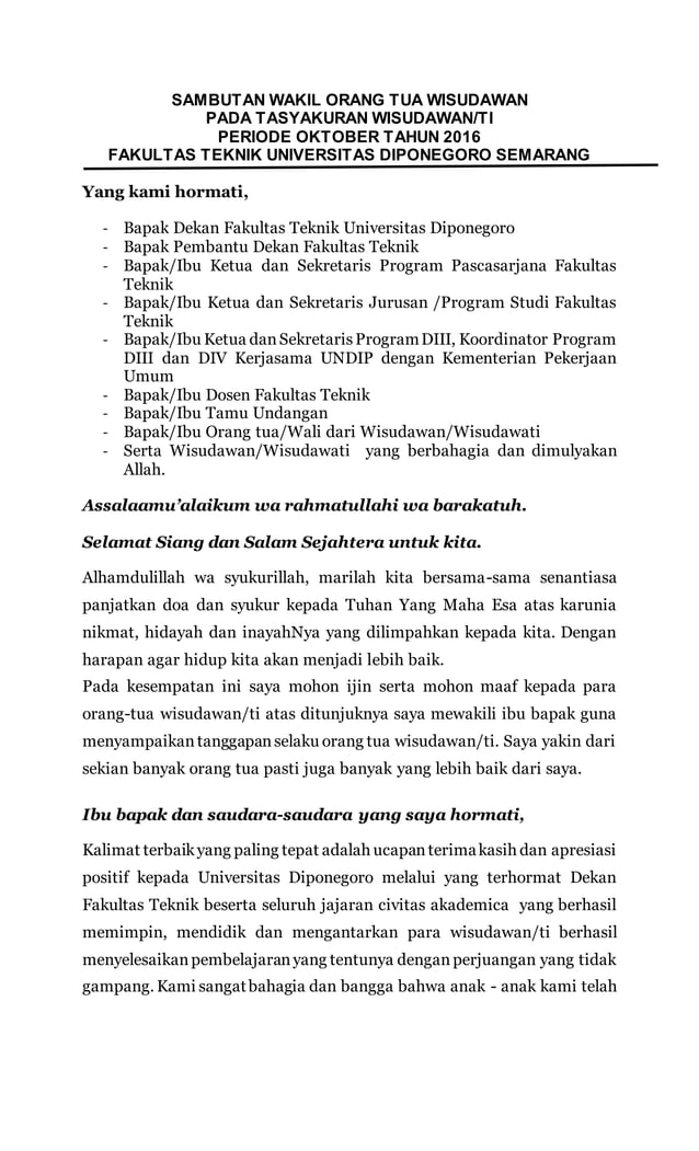 sambutan wakil orang tua wisudawan didik maskhudi | DOCX