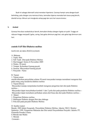 Contoh sap | DOCX