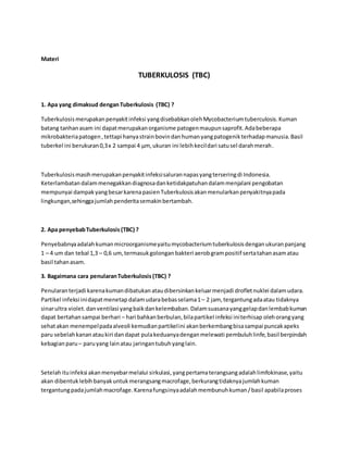 Contoh sap tbc | DOCX