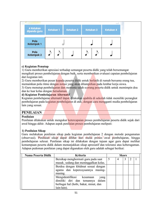 Modul Ajar Seni Musik Kelas 3 Kurikulum Merdeka | PDF