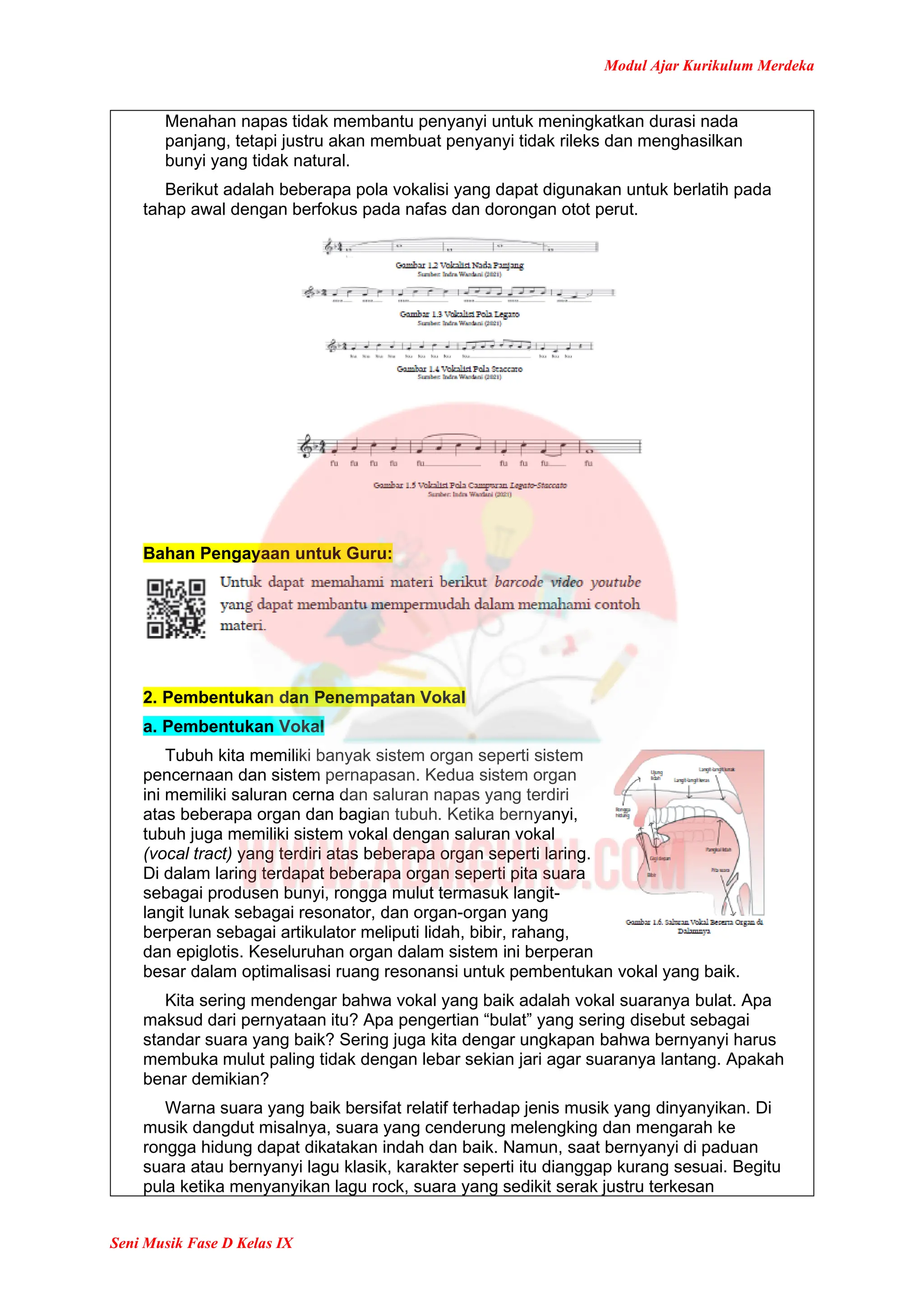 Modul Ajar Seni Musik Kelas 9 Kurikulum Merdeka | PDF