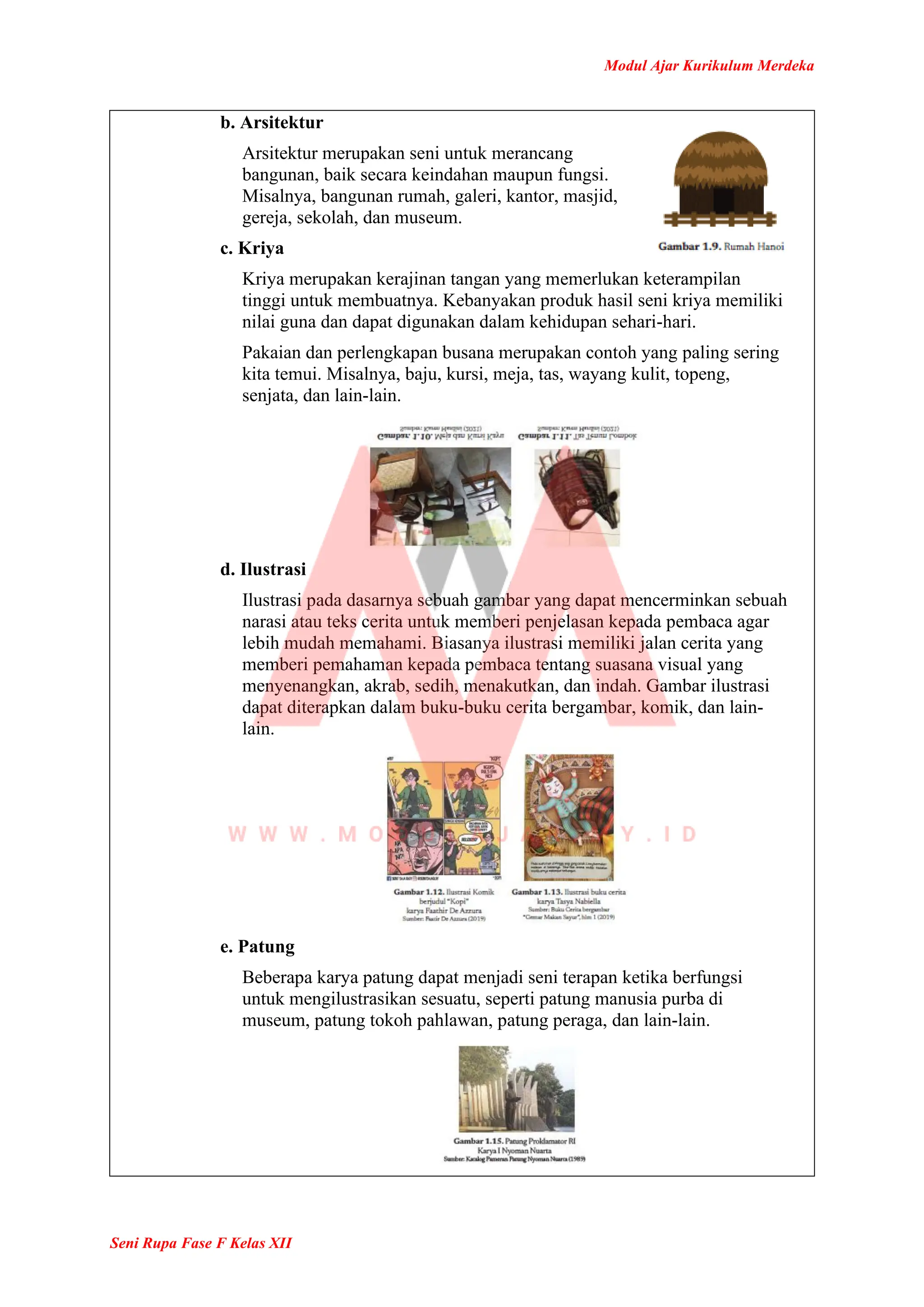 Modul Ajar Seni Rupa Kelas 12 Kurikulum Merdeka | PDF