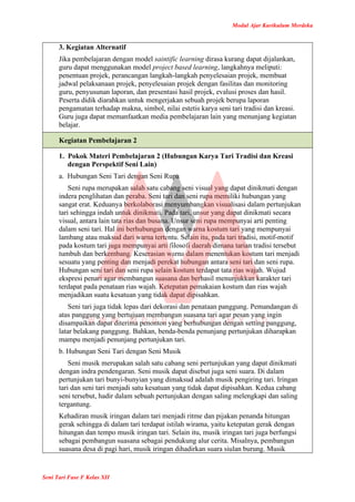 Modul Ajar Seni Tari Kelas 12 Kurikulum Merdeka | PDF