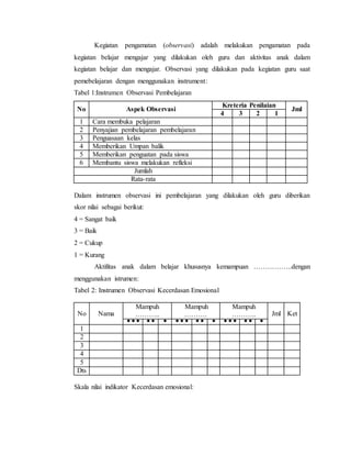 Contoh sistematika proposal ptk ut | DOCX