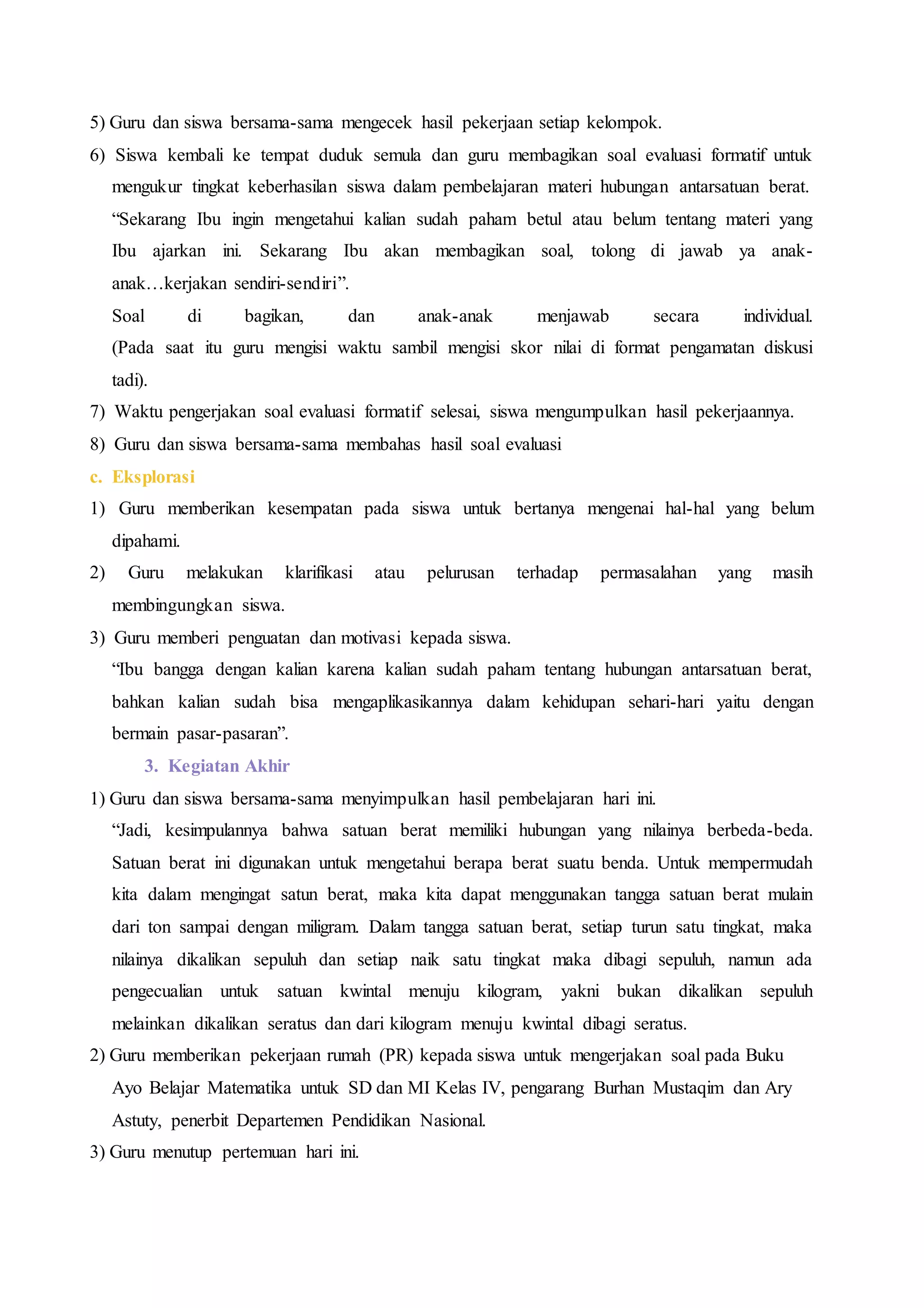 Contoh skenario pembelajaran | DOCX