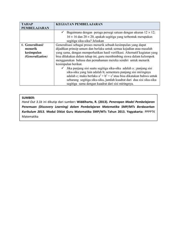 Contoh Skenario Pembelajaran | DOC