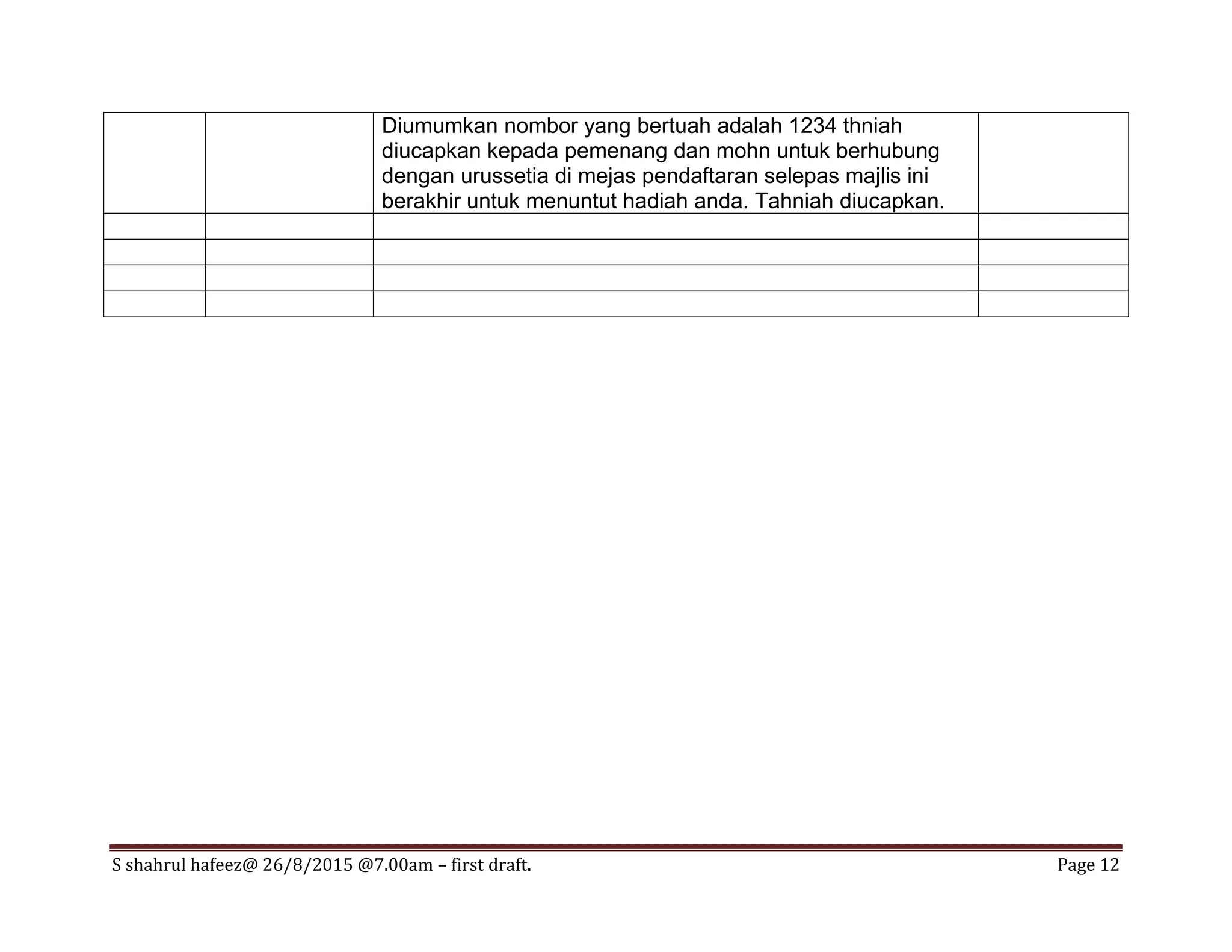 TEKS PENGACARA MAJLIS / MAJLIS RASMI / TIDAK RASMI | DOCX