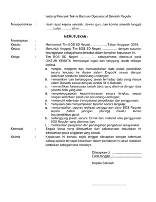 Contoh SK Tim BOS Reguler 2019 - www.dapodik.co.id.doc