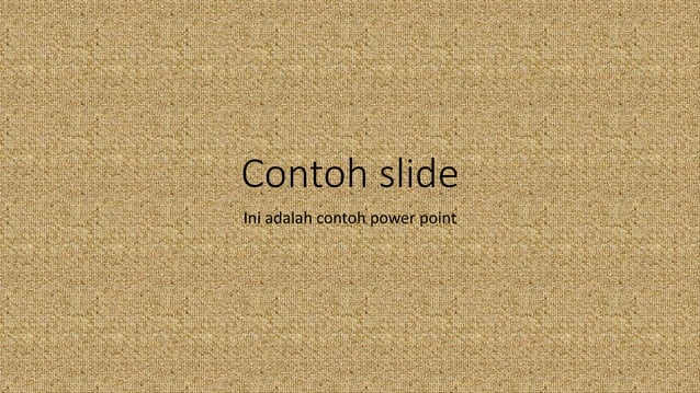 Contoh slide | PPTX