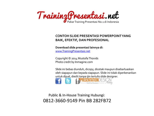 Contoh Slide Presentasi Powerpoint yang Baik dan Menarik (Versi Terbaru ...