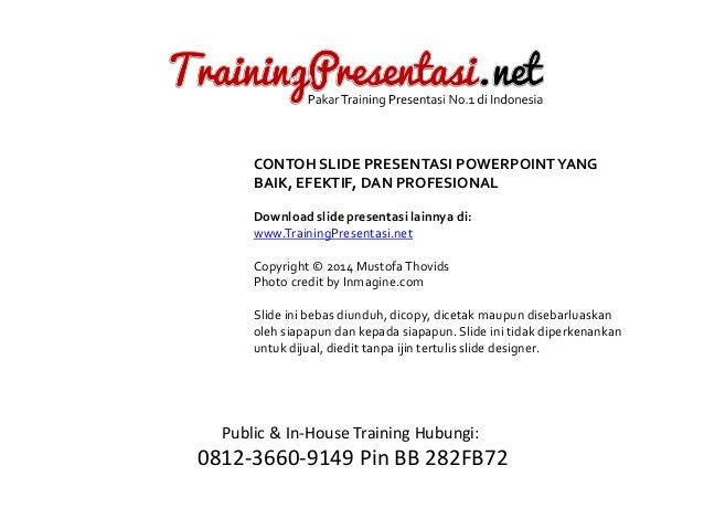 Contoh Slide Presentasi Powerpoint yang Baik dan Menarik (Versi Terbaru ...