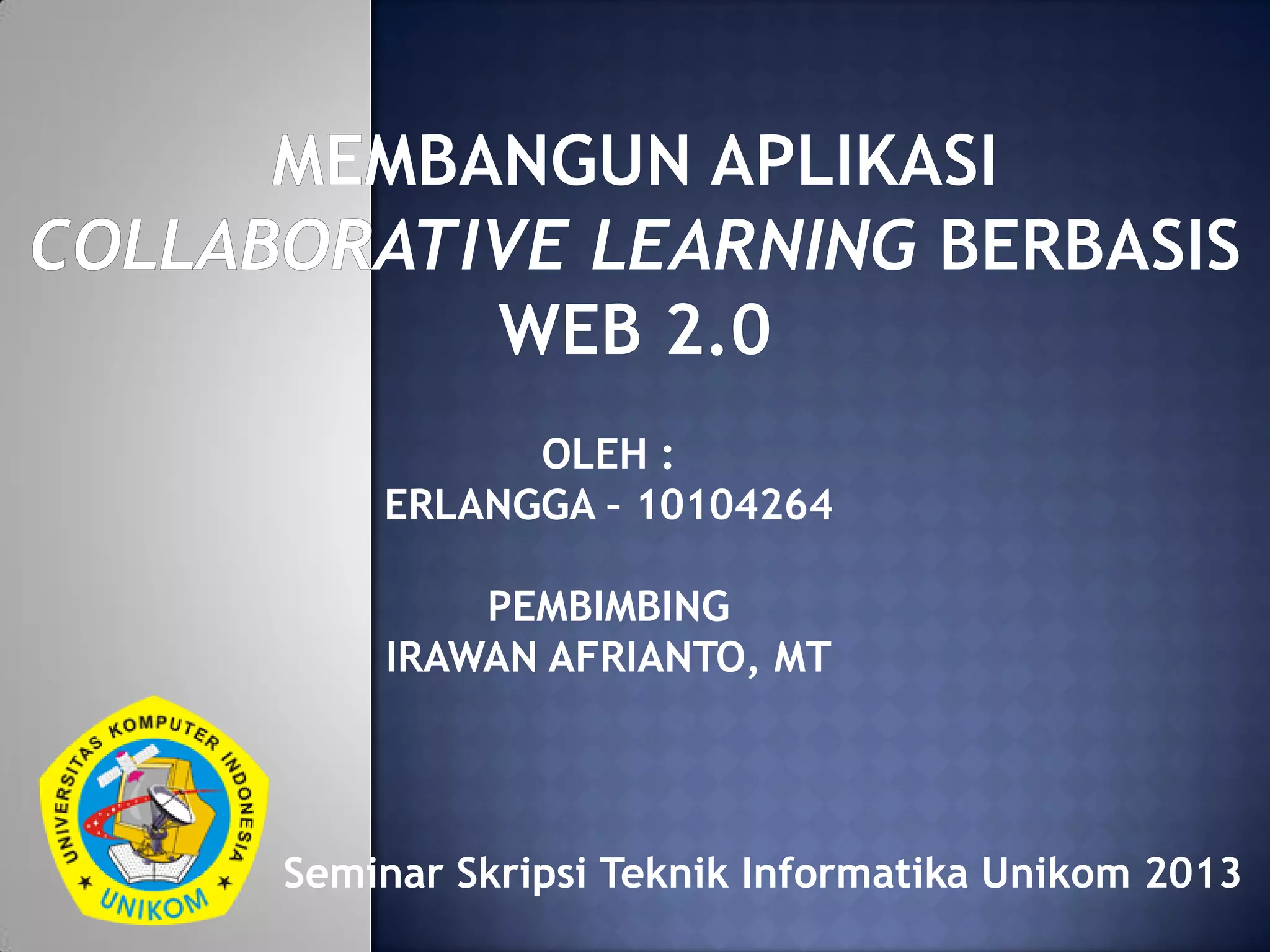 Contoh slide presentasi seminar skripsi | PDF