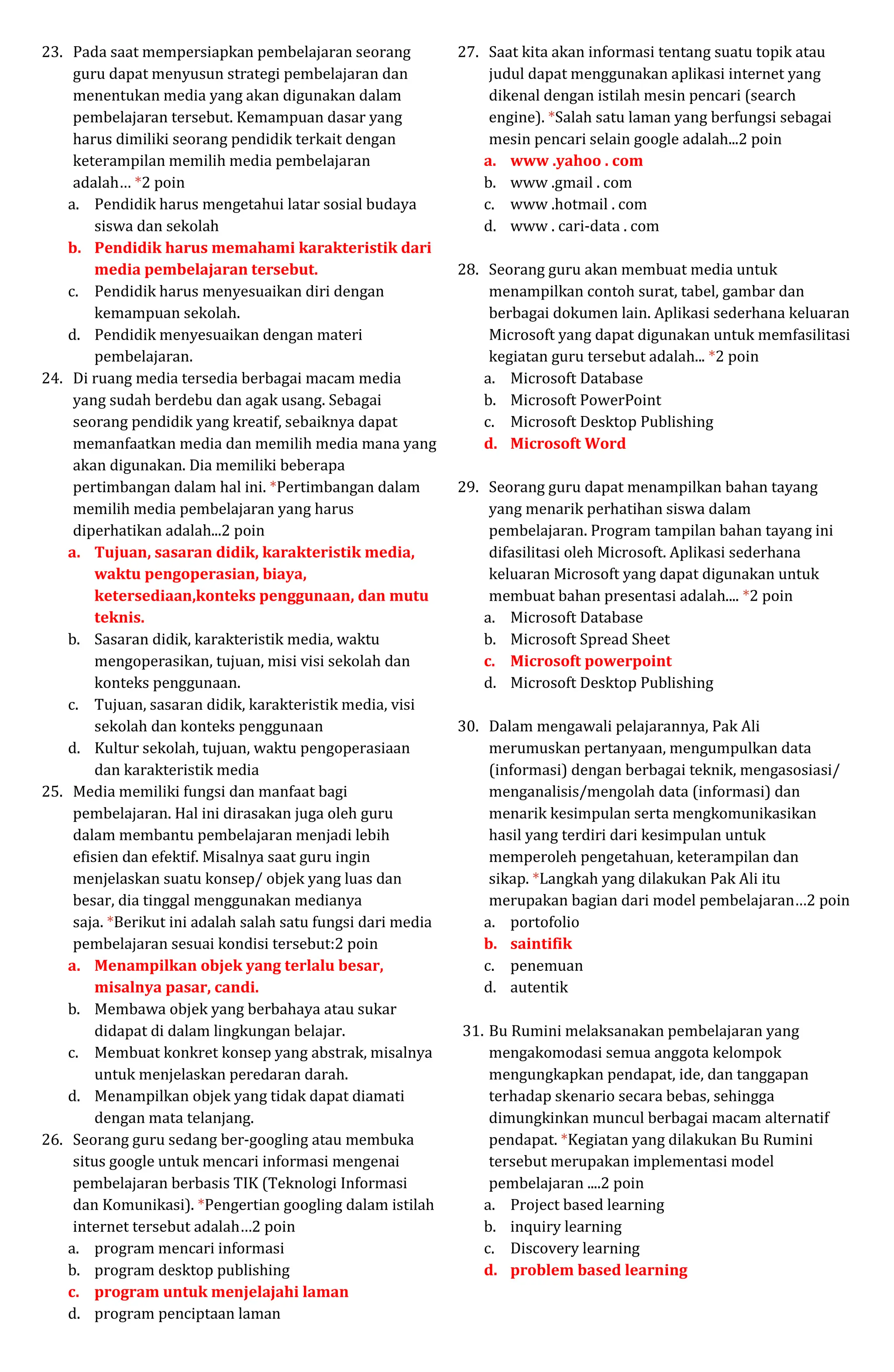 Soal AKG-Madrasah 2024 contoh AKG kemenag | PDF