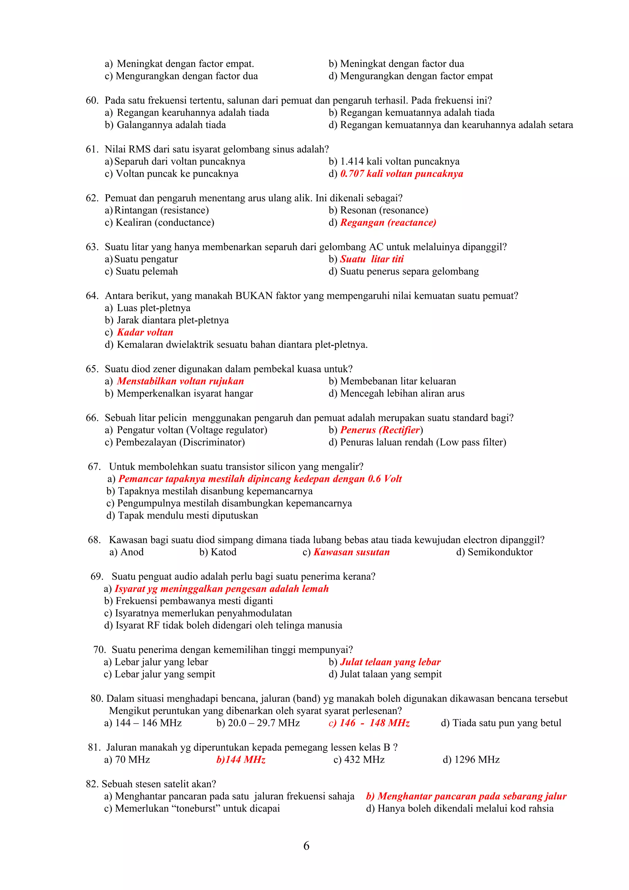 Contoh soalan rae bm arcs (102 q) | PDF
