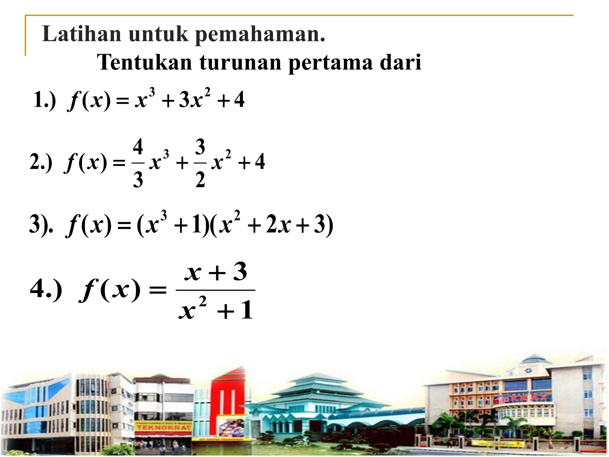 contoh soal aplikasi derivatif kalkulus.ppt