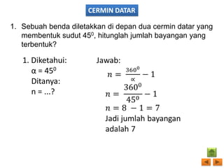 Contoh soal cahaya | PPTX
