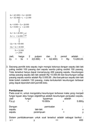Contoh soal cerita_program_linear_dan_pe | DOCX