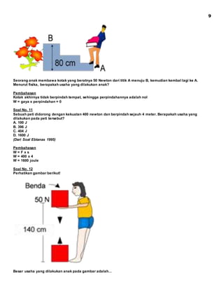 Contoh soal dan jawaban tentang gaya | DOCX
