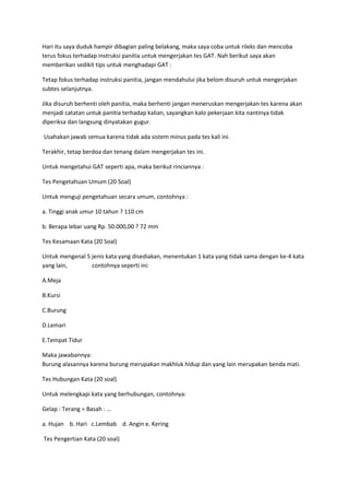 Contoh soal gat_pln (1) | PDF