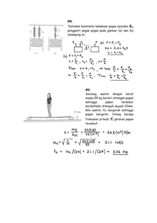 Contoh soal getaran bebas tanpa redaman | PDF