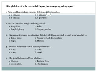 Contoh soal ips (pp) | PPT